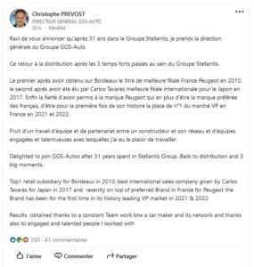 Christophe Prévost prend la direction générale du groupe GGS